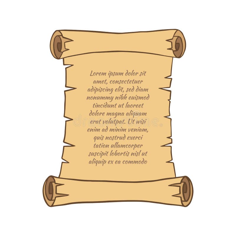 Scroll With Text And Wax Seal Stock Vector - Illustration of hebrew ...