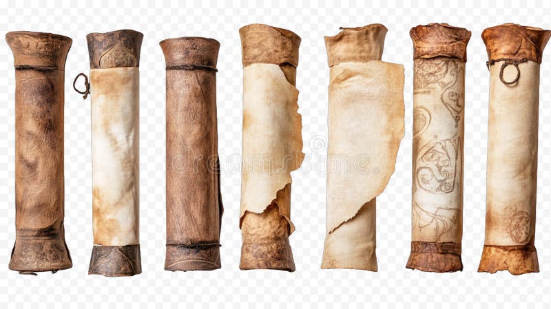 Parchment scrolls stock photo. Illustration of banner - 341488908