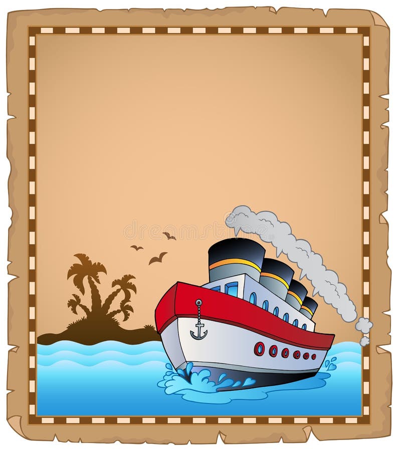 Parchment with Travel Theme 1 Stock Vector - Illustration of design ...