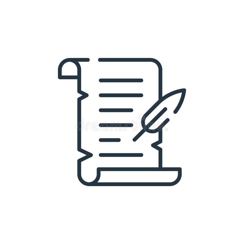 Parchment Vector Icon. Parchment Editable Stroke. Parchment Linear ...