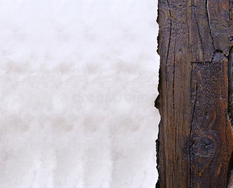 Parchment and Wooden Table. Stock Image - Image of restaurant, recipe ...