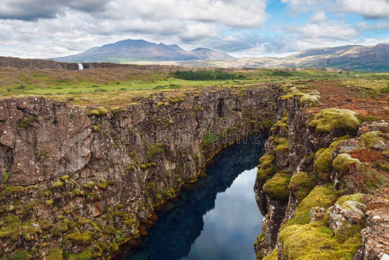 Parco Nazionale Di Thingvellir Fotografia Stock - Immagine di sfondo ...