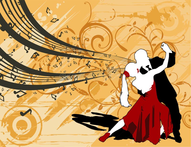 Pardans vektor illustrationer. Illustration av kvinna - 36799845