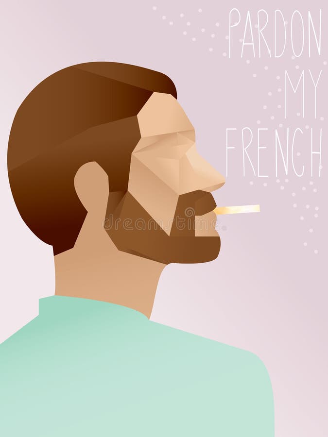 Pardon my French stock vector. Illustration of sayings - 41051183