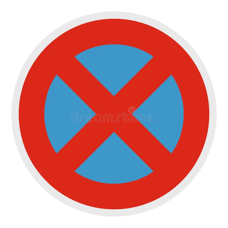 Pare El Icono Prohibido, Estilo Plano Stock de ilustración ...