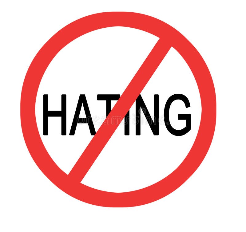 Dejar De Odiar Las Letras Dibujadas a Mano Cita. Eslogan De ...