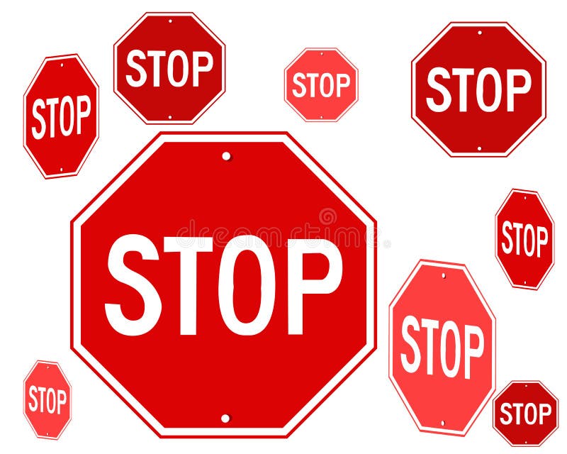 Pare o símbolo ilustração do vetor. Ilustração de fundo - 14454349