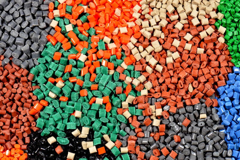 Diverse Resine Di Polimero Di Plastica Tinte Fotografia Stock ...