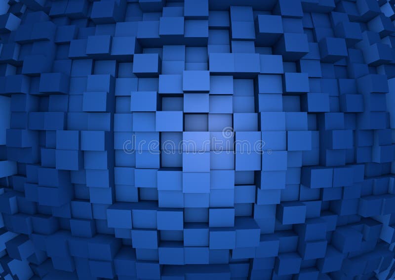 Pared abstracta del cubo stock de ilustración. Ilustración de pared ...