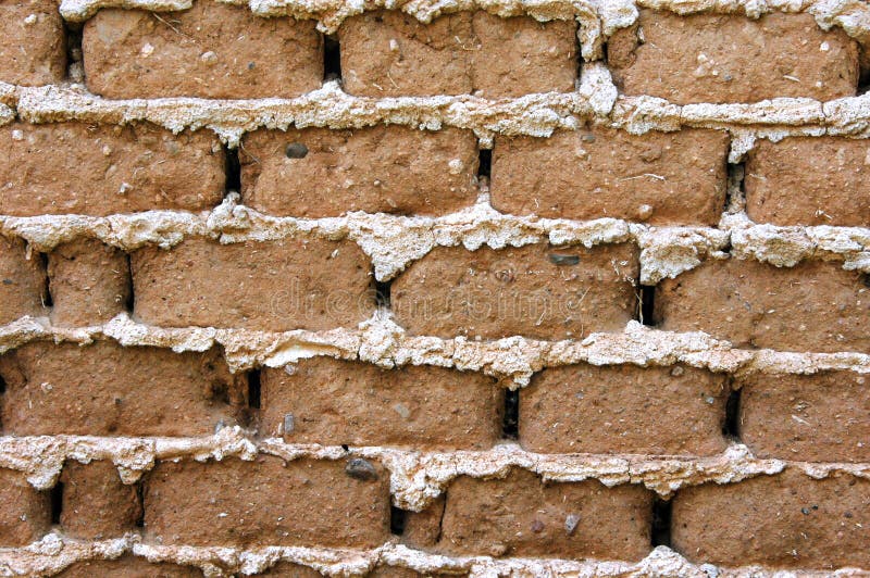 Pared De Adobe Con La Ventana Imagen de archivo - Imagen de formado ...