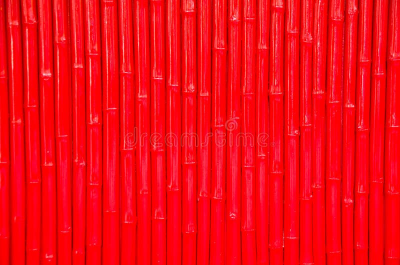 Pared de bambú roja imagen de archivo. Imagen de rojo - 39976403