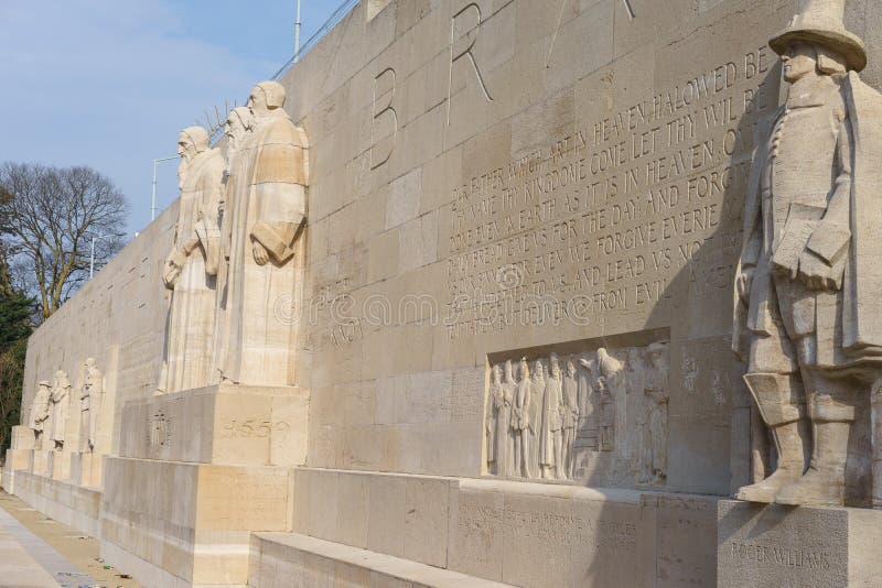 Pared De La Reforma En Ginebra Imagen de archivo - Imagen de ...