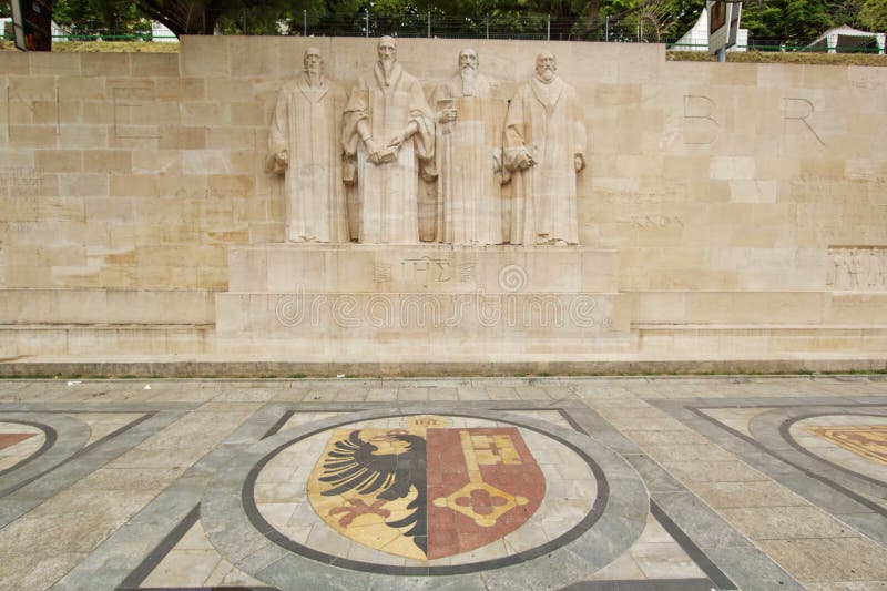 Pared De La Reforma, Ginebra, Suiza Foto de archivo - Imagen de visita ...