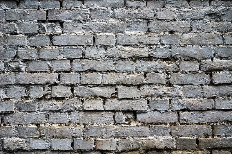 Pared De Ladrillo Pintada En Color Plata Imagen de archivo - Imagen de ...