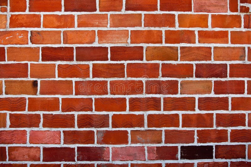 Pared de ladrillo roja foto de archivo. Imagen de colorido - 14167266