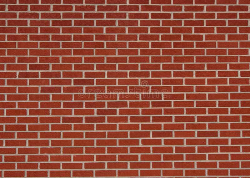 Pared De Ladrillo Roja Lisa Foto de archivo - Imagen de pared, rojo ...