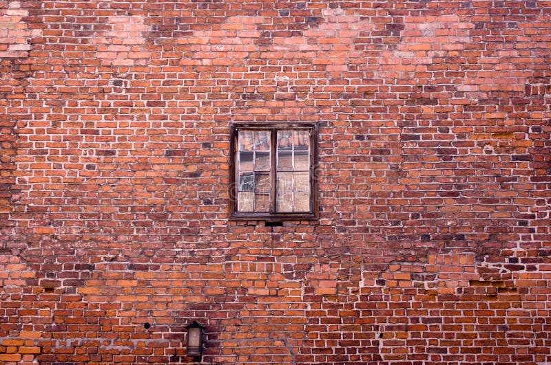 Pared De Ladrillo Vieja, Ventana Foto de archivo - Imagen de medio ...
