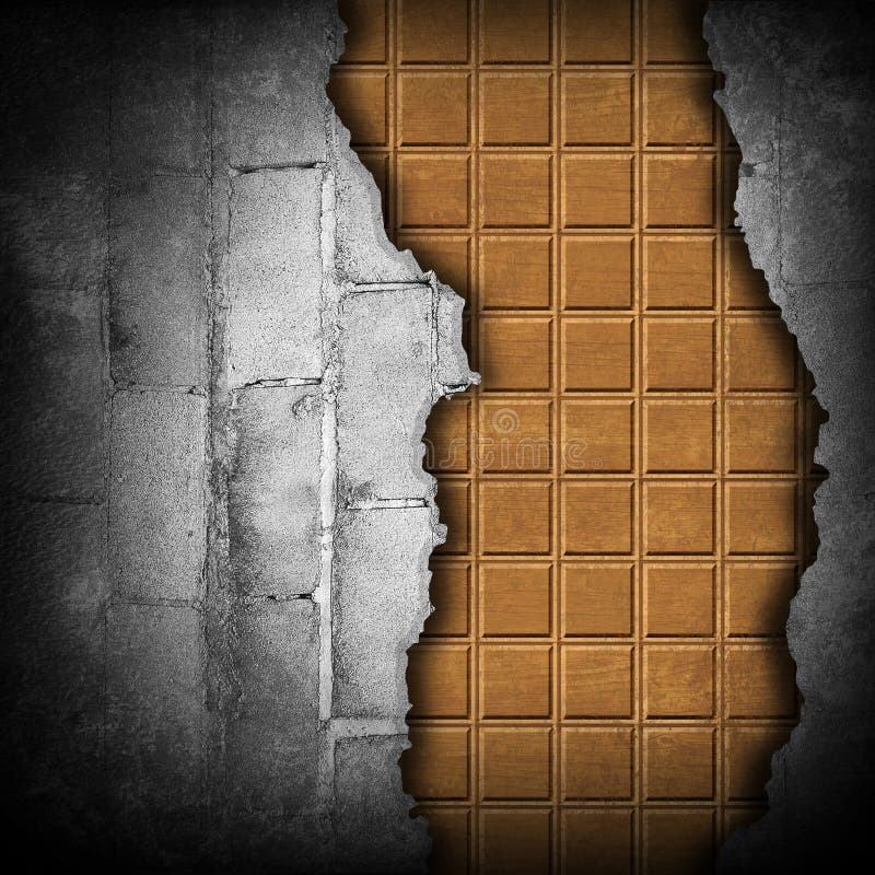 Pared de ladrillos rasgada imagen de archivo. Imagen de fondo - 39269711