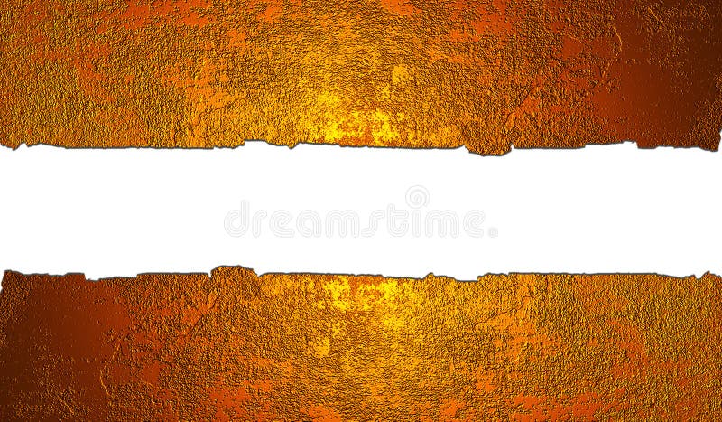 Pared de oro rasgada stock de ilustración. Ilustración de exterior ...