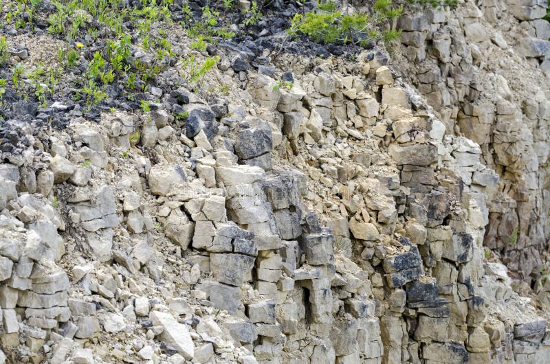 Pared de rocas imagen de archivo. Imagen de mina, pila - 102958447