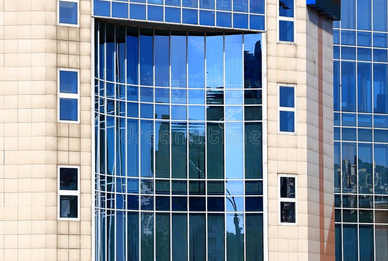 Pared Del Edificio De Alta Tecnología Moderno Del Estilo Foto de archivo - Imagen de forma ...