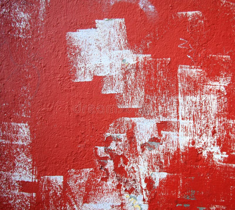 Pared del rojo de Grunge. foto de archivo. Imagen de viejo - 6179018