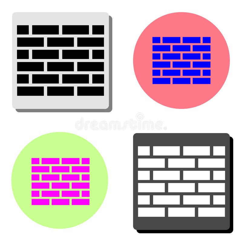 Pared Icono Plano Del Vector Stock de ilustración - Ilustración de ...