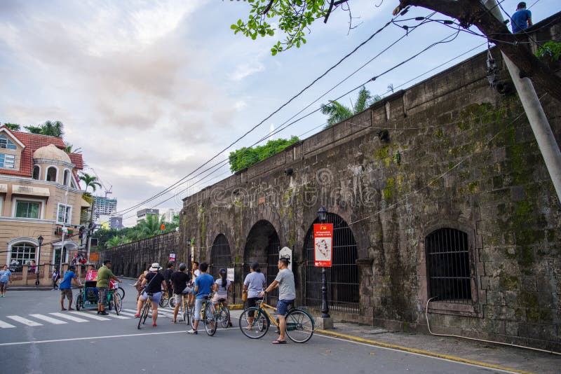 Muralla de Intramuros imagen editorial. Imagen de ciudad - 83644180