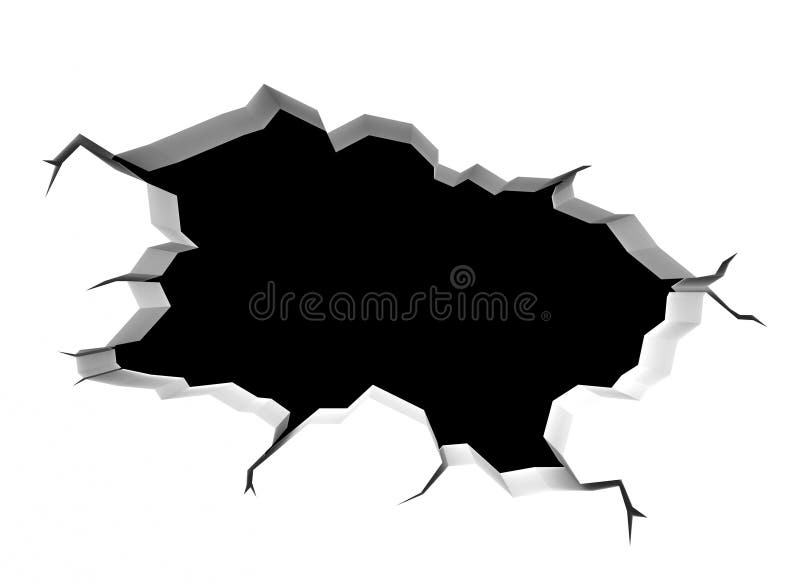 Pared quebrada stock de ilustración. Ilustración de demuela - 48670911