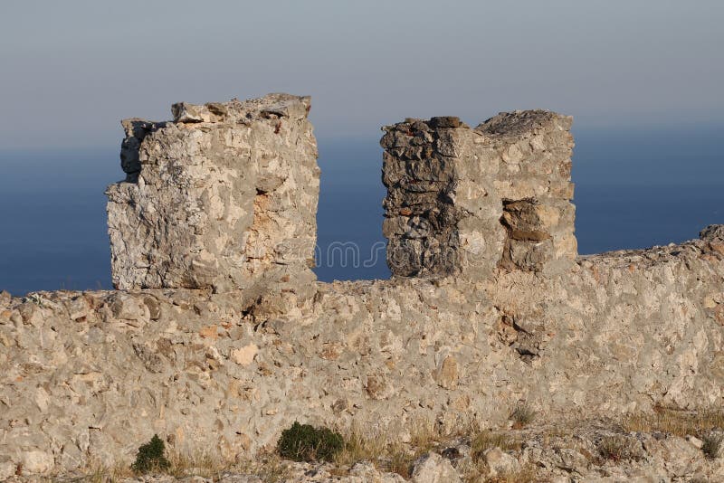 Castillo griego viejo imagen de archivo. Imagen de antiguo - 25311761