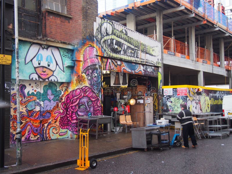 Parede da rua art fotografia editorial. Imagem de mural - 69746682