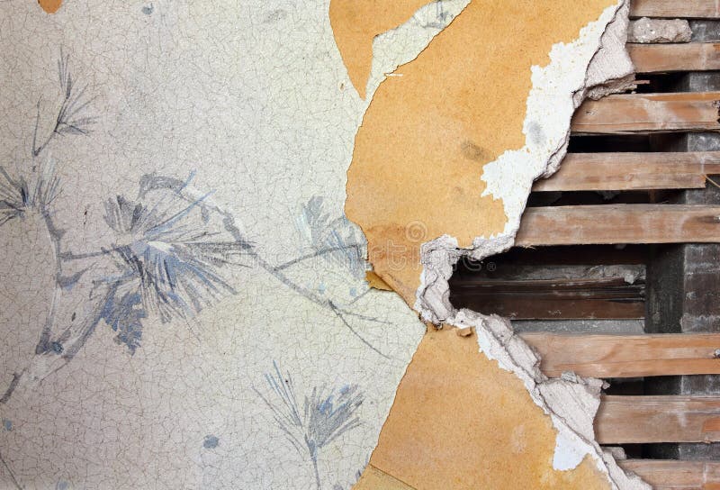 Parede Interior Danificada Velha Imagem de Stock - Imagem de ...