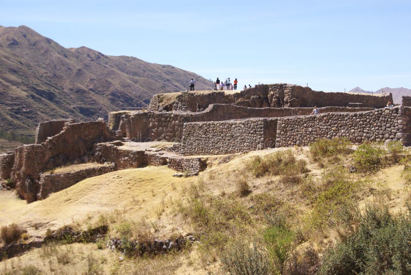 Paredes Exteriores De Las Ruinas Del Inca Foto de archivo - Imagen de ...