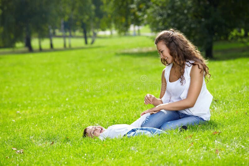 Parent stock image. Image of love, outdoors, beauty, family - 10942563
