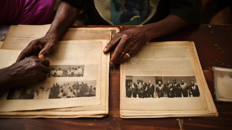 Parent with Children in Front of Family Tree Stock Photo - Image of ...