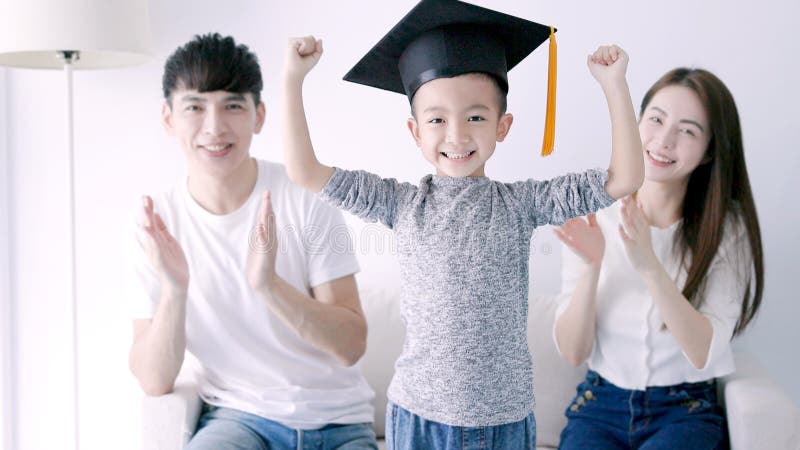 Parent Congratulates Child on Graduating from Kindergarten ,Children ...