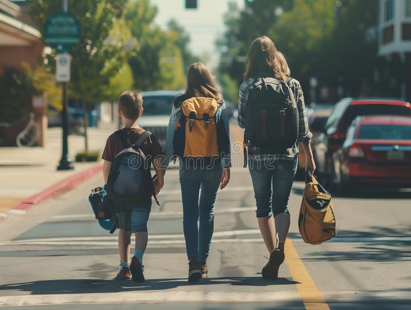 School Drop Off Stock Illustrations – 100 School Drop Off Stock ...