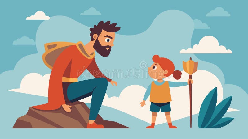 A Parent Encouraging Their Child To Approach Challenging Situations ...