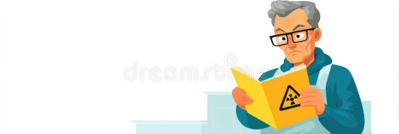 Parent Reading Poison Warning Label while Standing in a Domestic ...