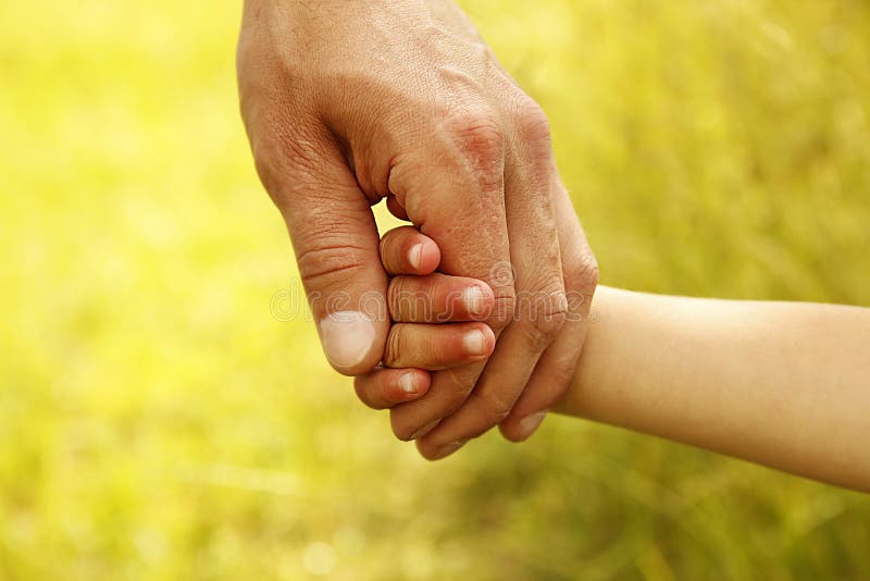 Parent Holds the Hand of a Small Child Stock Image - Image of issues ...