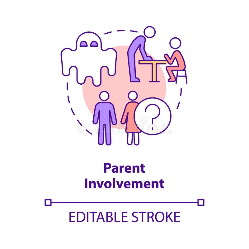 Parent Involvement Concept Icon Stock Vector - Illustration of ...
