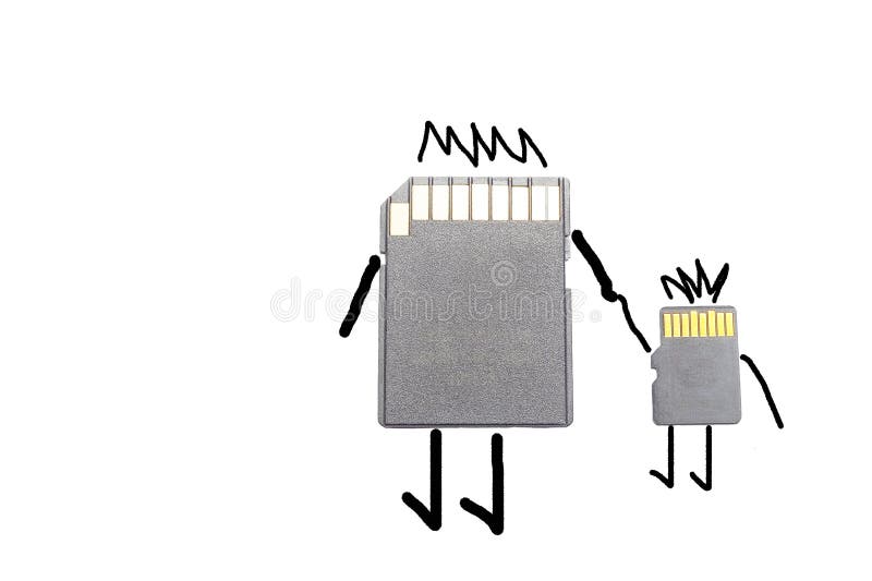 Parent Leads Child, SD Card and MICRO SD Card Editorial Stock Photo ...