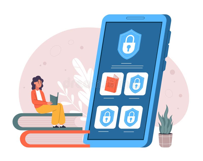 Parent Software Control, Restrict Content and Limit Time Stock Vector ...