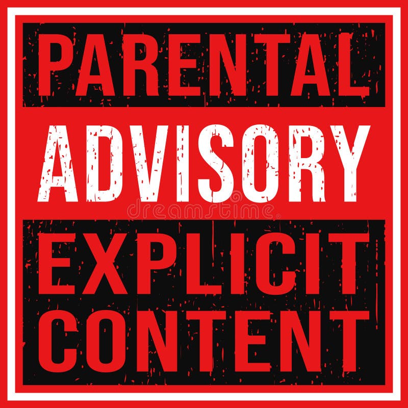 Parental Advisory Explicit Content Stock Illustration - Illustration of ...