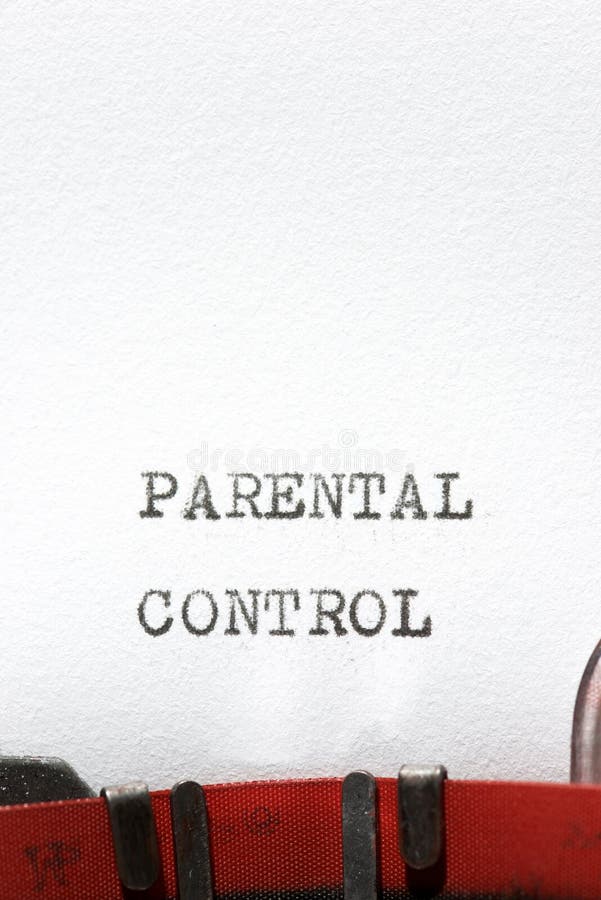 Parental control concept stock image. Image of message - 260889891