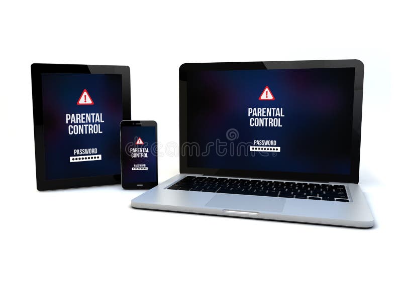 Parental control concept stock image. Image of design - 58057255