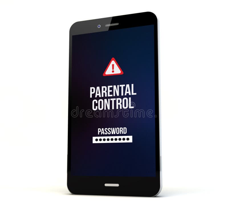 Parental control phone stock illustration. Illustration of network ...