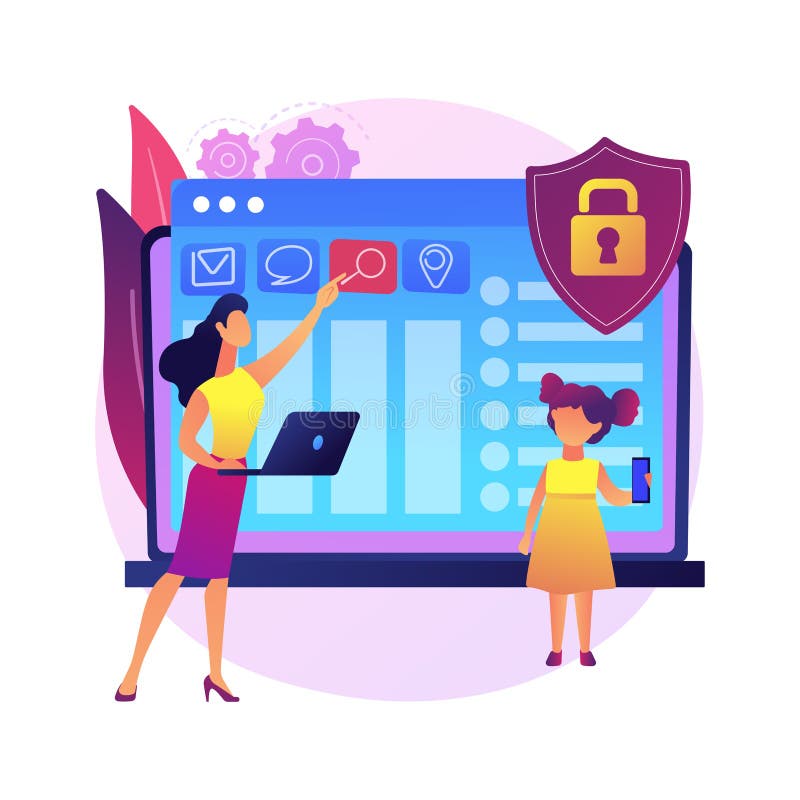 Parental Control. Blocked Screen of Gadget for Child Safety ...