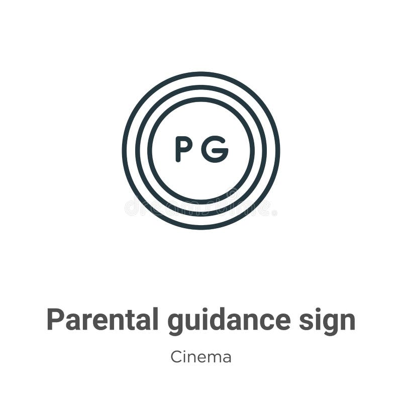 Parental Guidance Sign Outline Vector Icon. Thin Line Black Parental ... Parental Guidance Sign Outline Vector Icon. Thin Line Black Parental ...