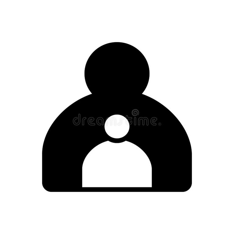 Black Solid Icon for Parental, Child, Control and Security Stock Vector ...